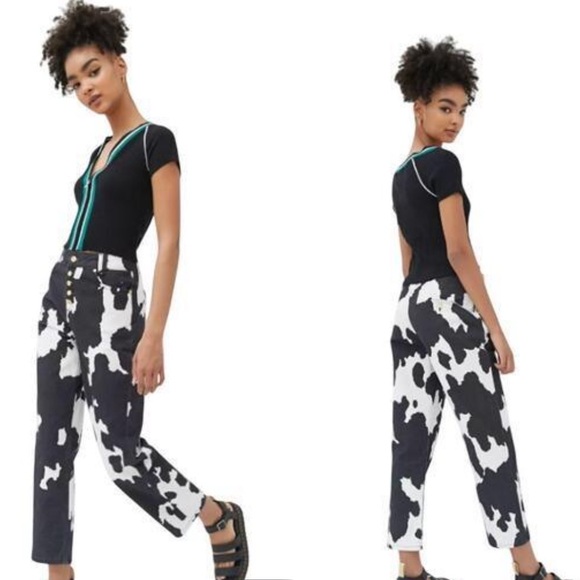 House of Sunny | Jeans | House Of Sunny Jessie Cow Print Highrise Jeans ...